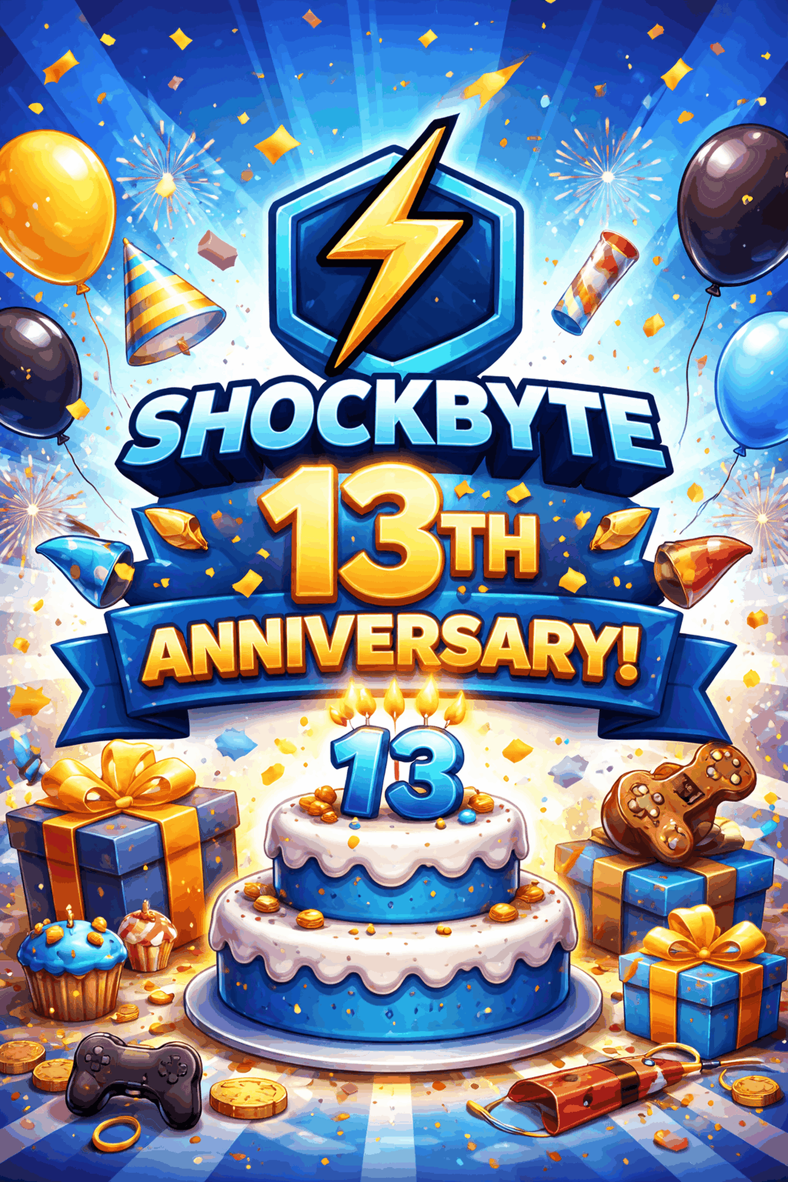 Shockbyte 13th Anniversary: Celebrating 13 Years of Game Servers ...