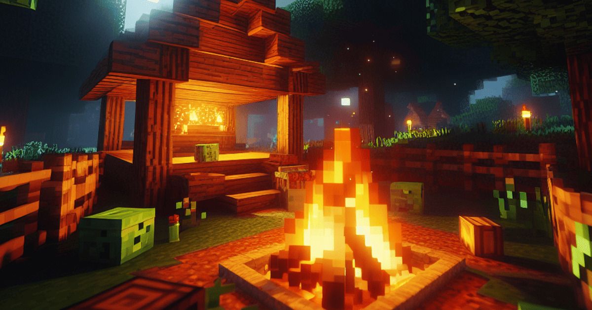 How To Make A Campfire In Minecraft | Shockbyte