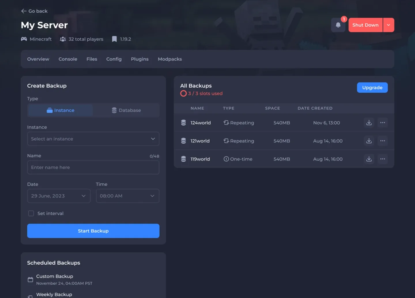 Shockbyte Hosting Serwer w Minecraft Shockbyte Hosting Serwer w Minecraft