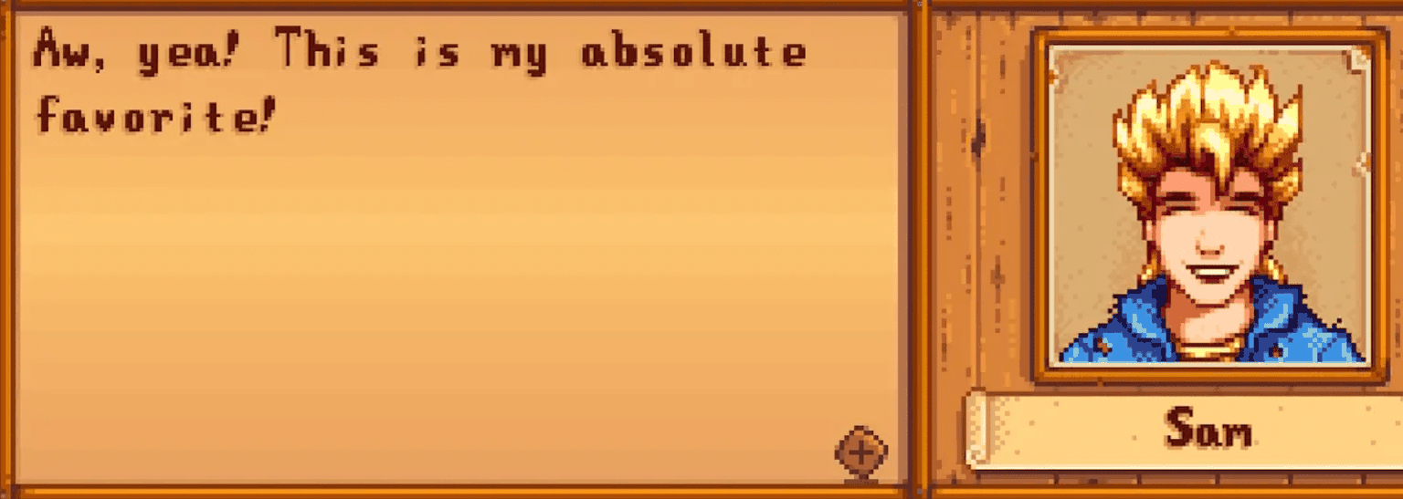 What Does Sam Like in Stardew Valley | Shockbyte