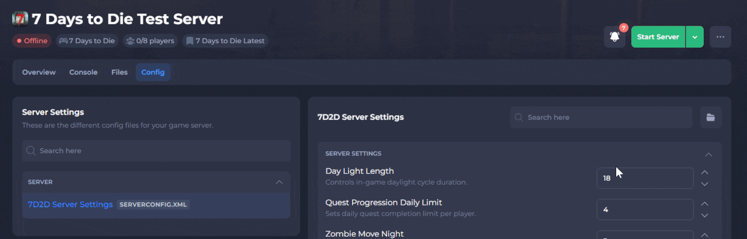 How to Select a Pregenerated World on Your 7 Days to Die Server | Shockbyte