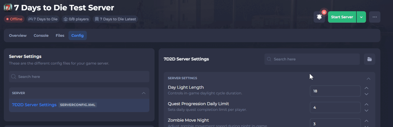 How to Select a Pregenerated World on Your 7 Days to Die Server | Shockbyte