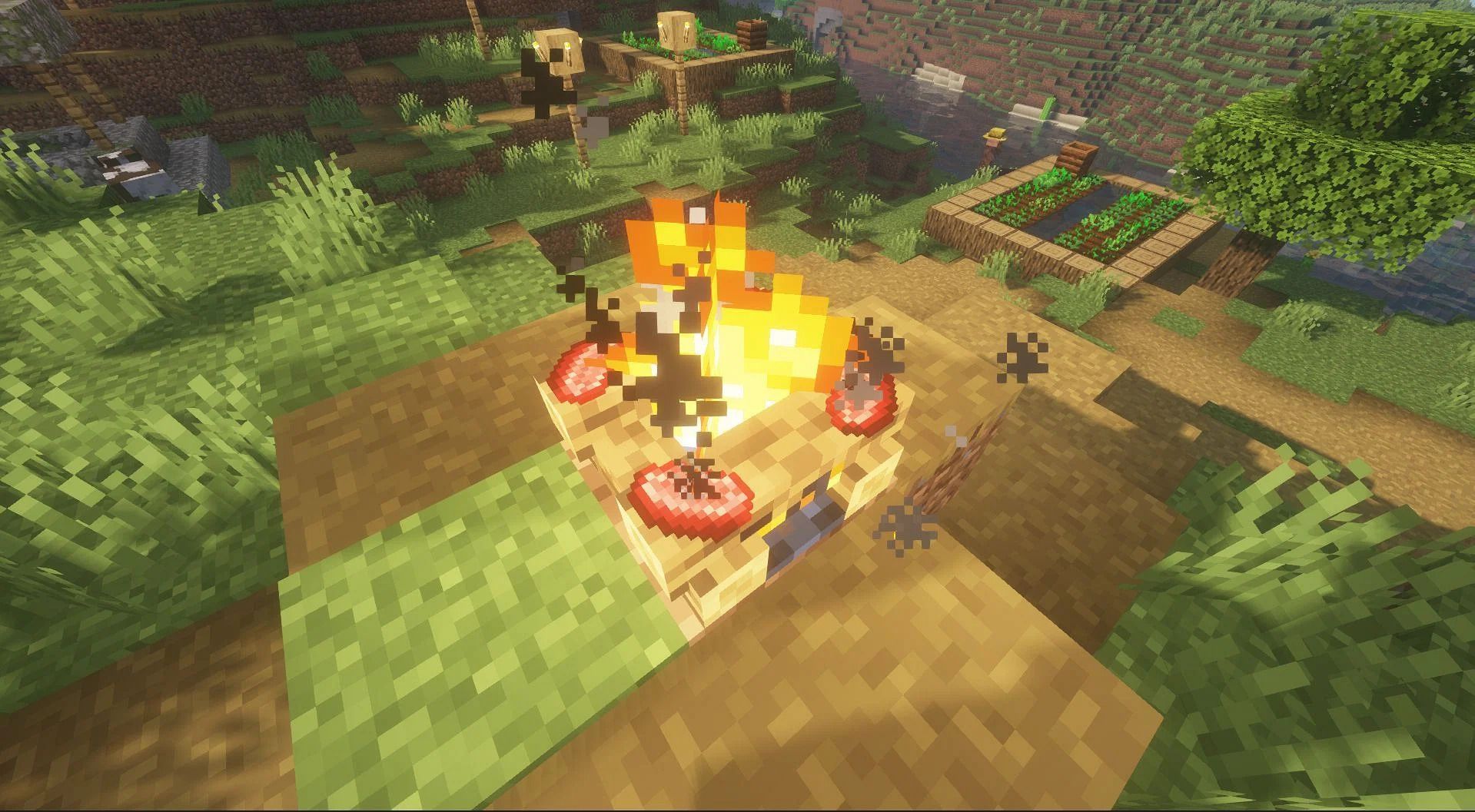 How To Make A Campfire In Minecraft | Shockbyte